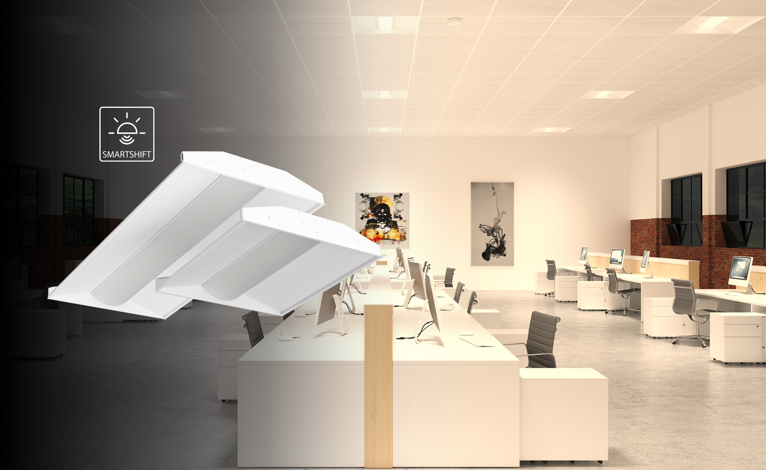 SWISH® Field-Adjustable Center Basket Troffer - RAB Lighting