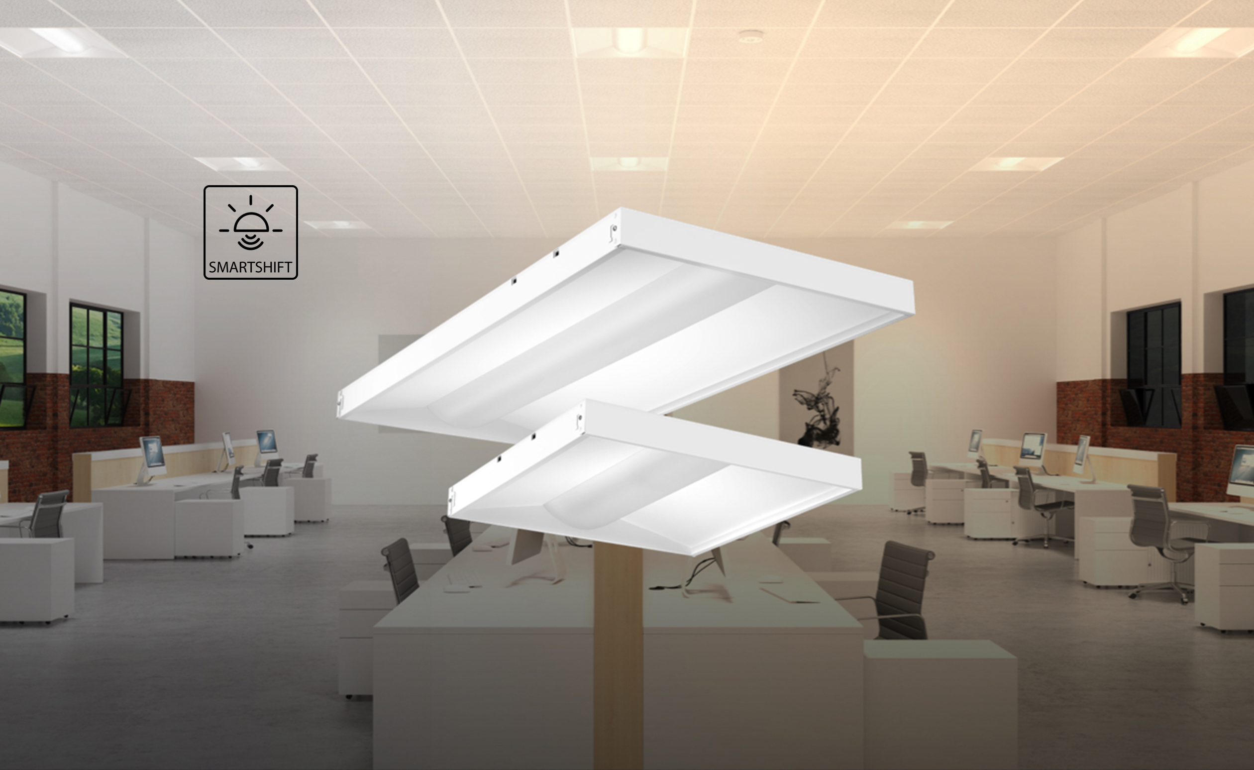 SWISH® Field-Adjustable Center Basket Troffer - RAB Lighting