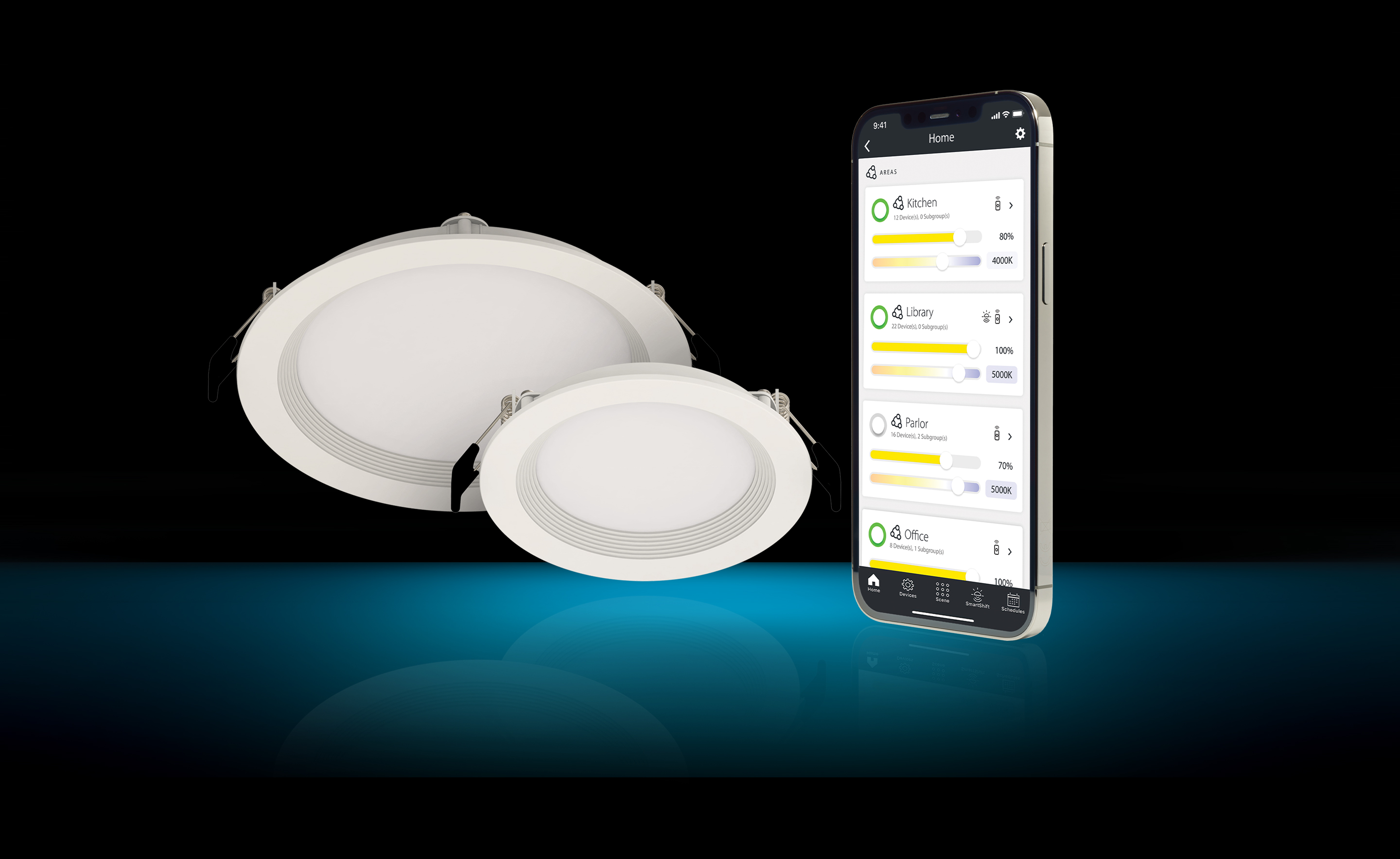 Lightcloud Blue Edge-Lit Wafers - RAB Lighting