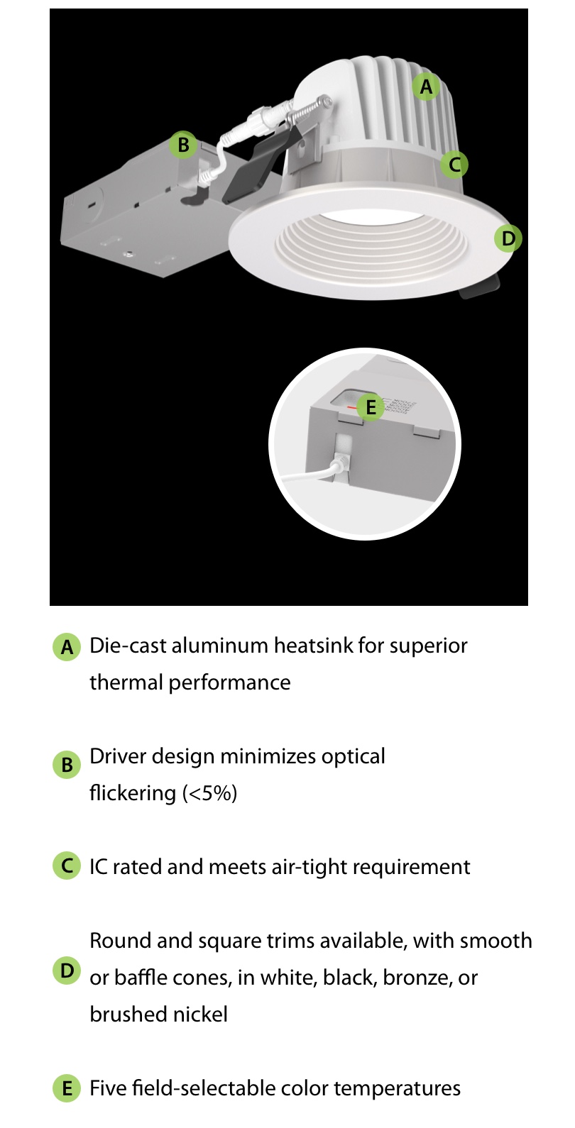 HALED Downlight Field Adjustable - RAB Lighting